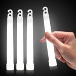 White Glow Sticks 6 25 Pack